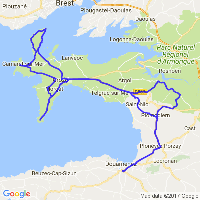 Presqu’île de crozon - Les balades à moto communautaires - Moto-Trip.com